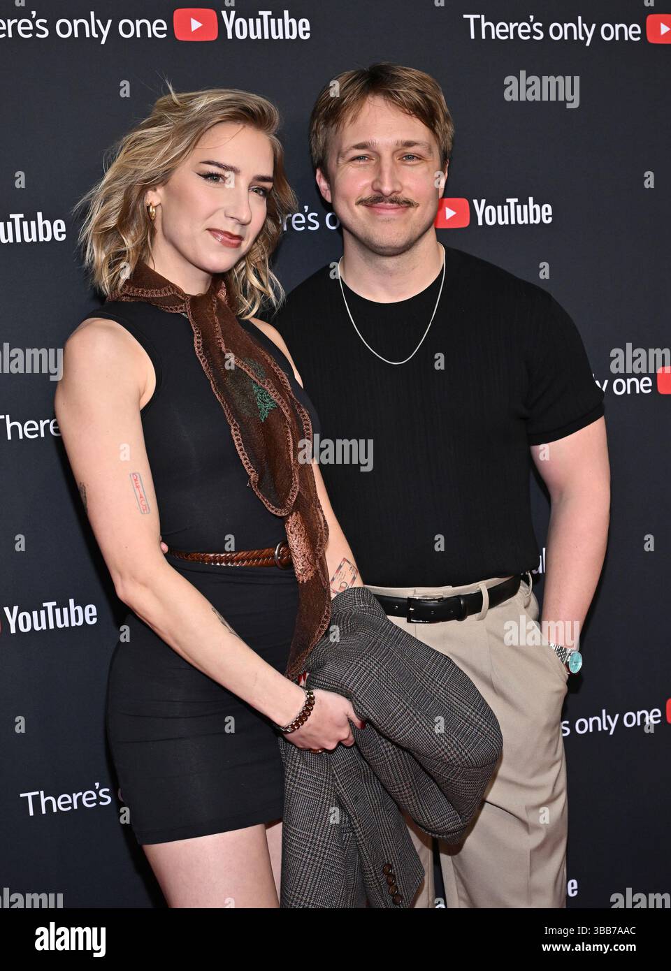 Courtney Miller, left, and Shayne Topp attend the YouTube TV's Upfront ...