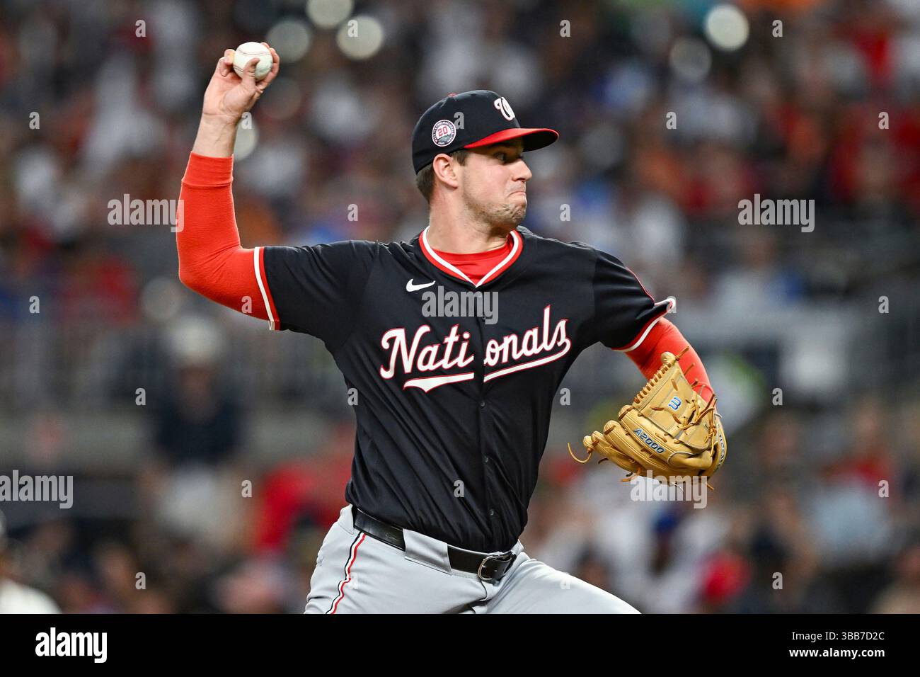 ATLANTA, GA – MAY 14: Washington relief pitcher Jackson Rutledge (79 ...