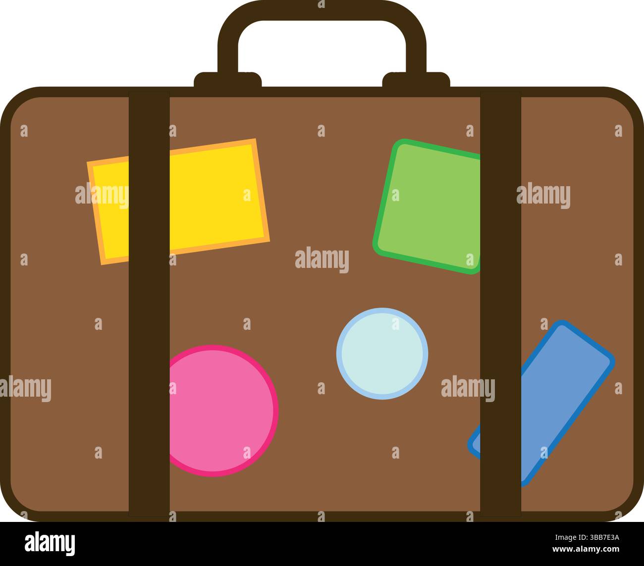 Baggage suitcase travel line Stock Vector Images - Alamy
