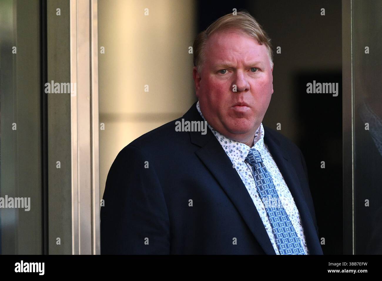 Melbourne, Australia. 15th May, 2025. Jamie Gleeson leaves during a ...
