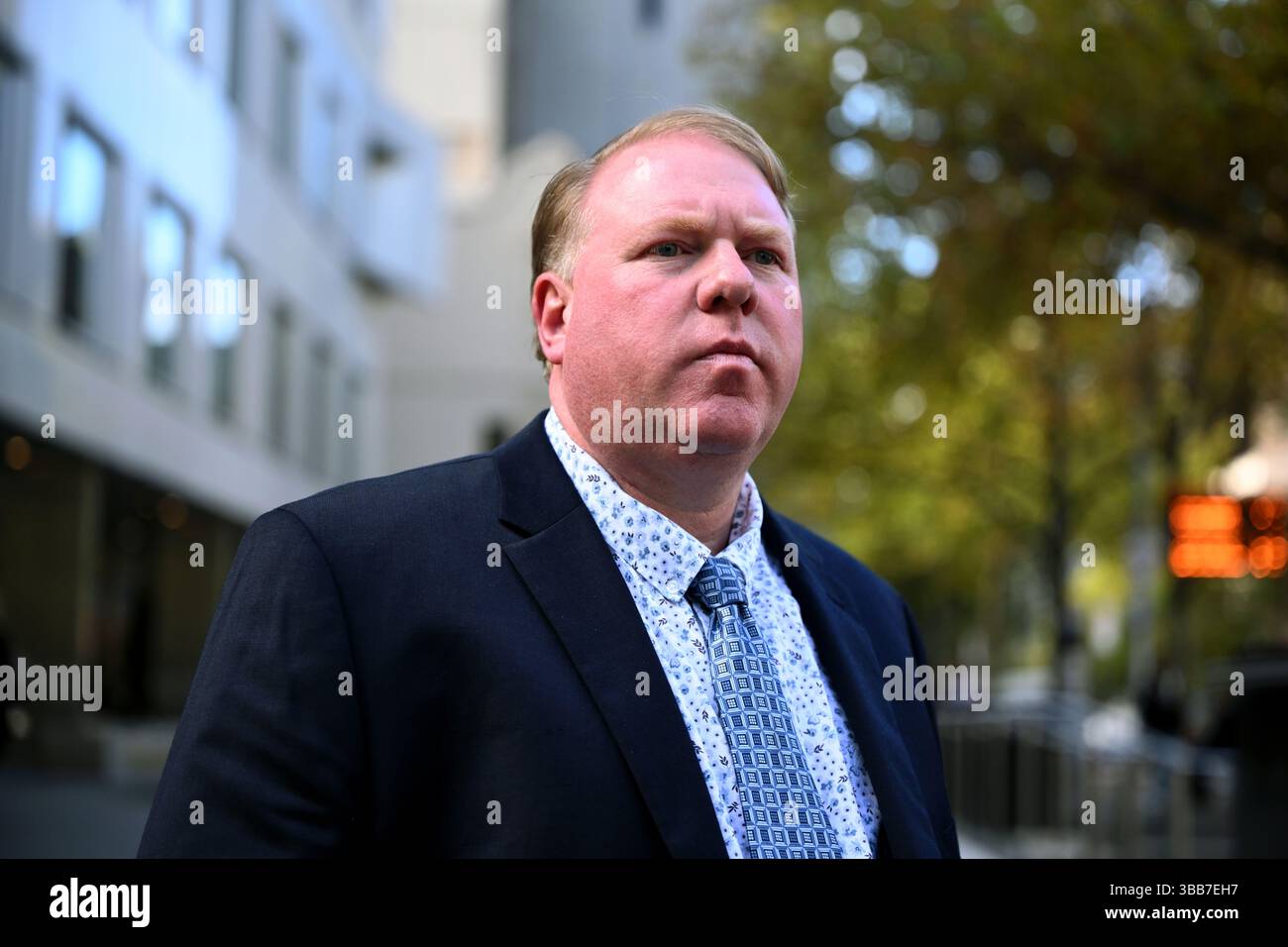 Melbourne, Australia. 15th May, 2025. Jamie Gleeson leaves during a ...