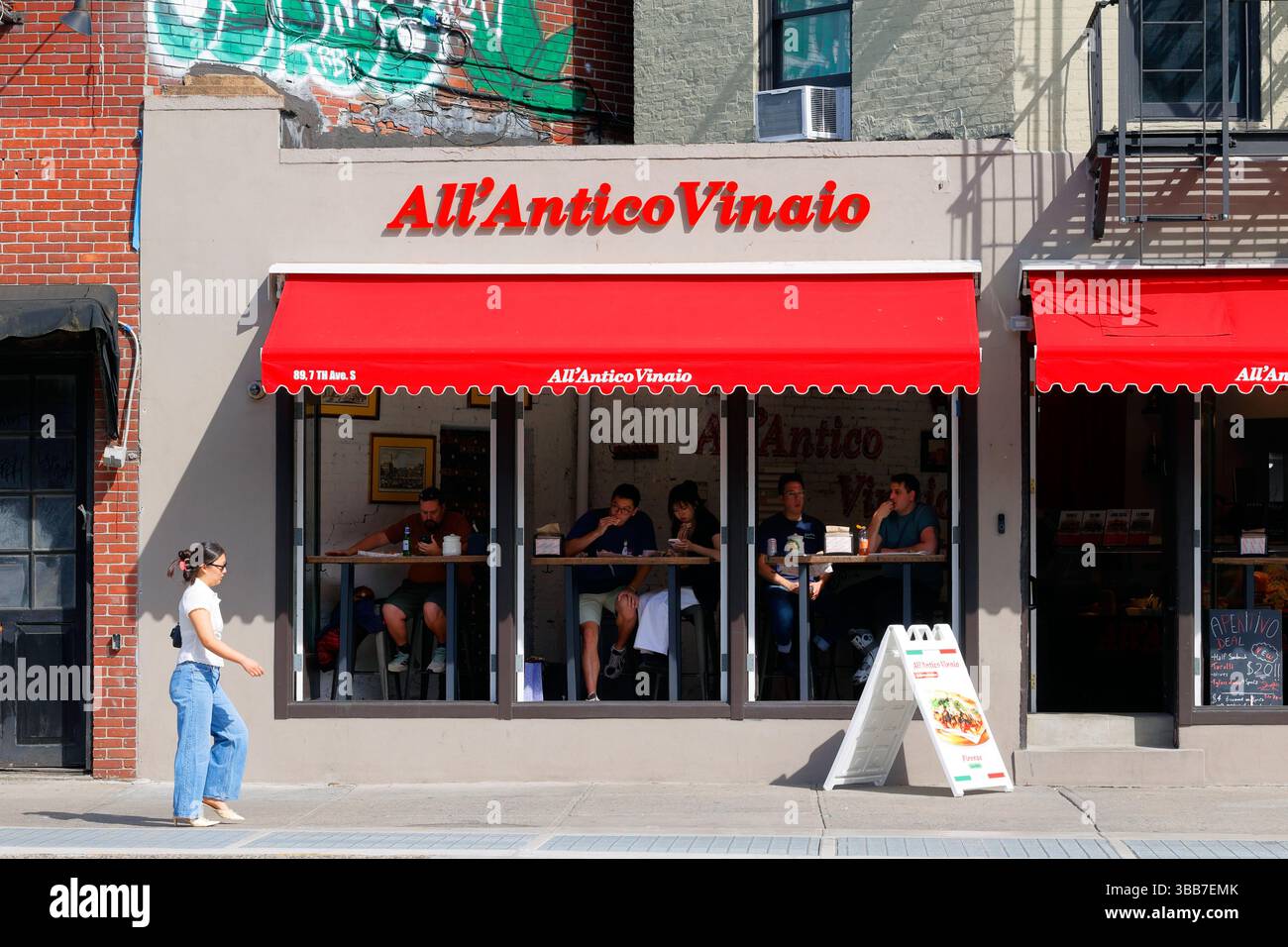 All'Antico Vinaio, 89 7th Ave South, New York, NYC storefront of an ...