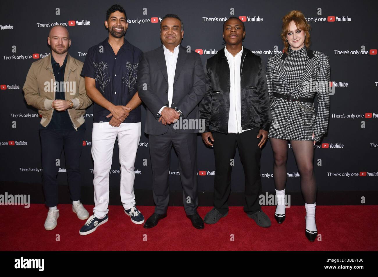 New York, USA. 14th May, 2025. (L-R) (L-R) Sean Evans, Dhar Mann, Neal ...