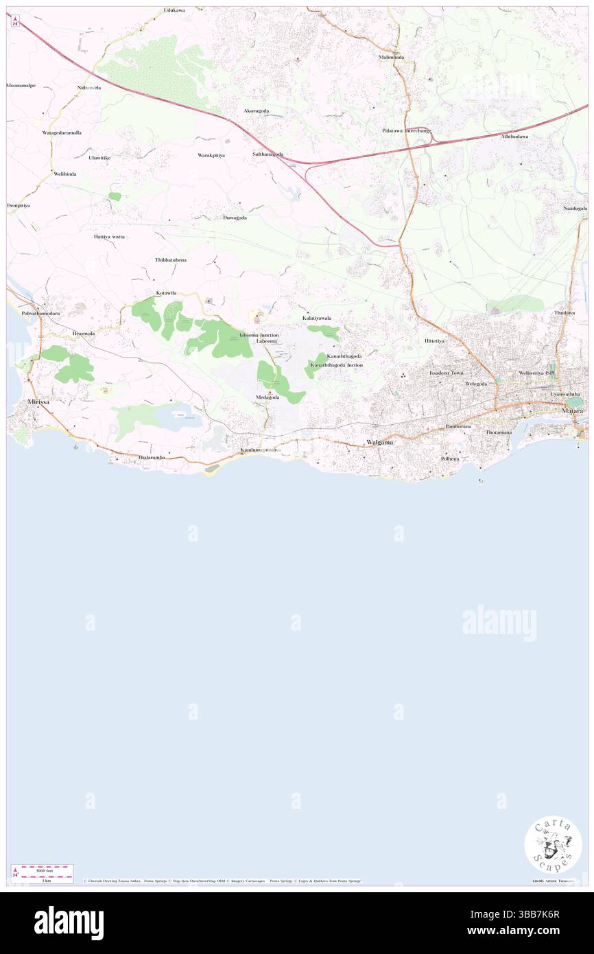 Kamburugamuwa South, Matara District, LK, Sri Lanka, Southern, N 5 56 ...