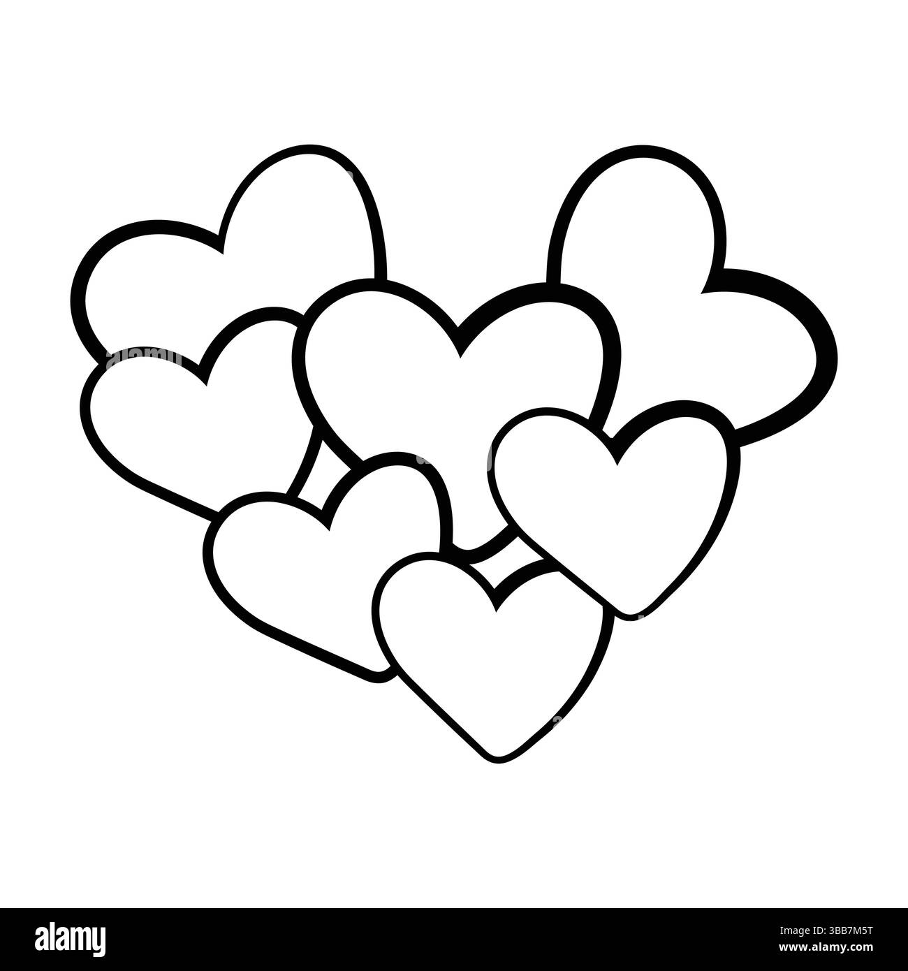 Heart silhouette, Heart outline, Heart vector, Hand drawn heart ...