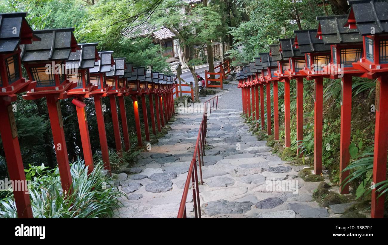 Kifune Shrine Summer Scenery, Kyoto, Japan Stock Photo - Alamy
