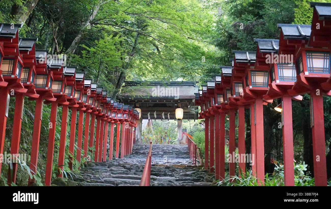 Kifune Shrine Summer Scenery, Kyoto, Japan Stock Photo - Alamy