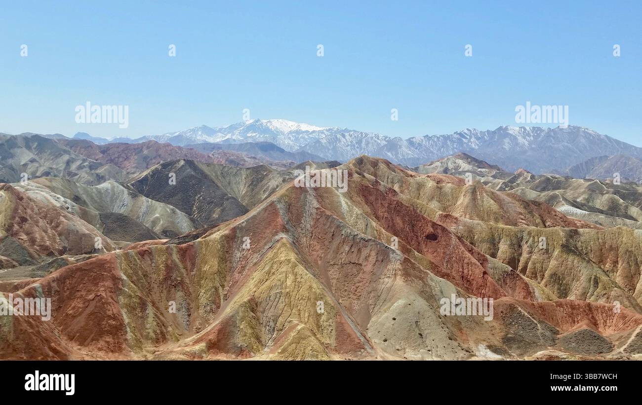 Zhangye Danxia Landform – Colorful Rainbow Mountains of Zhangye Stock ...