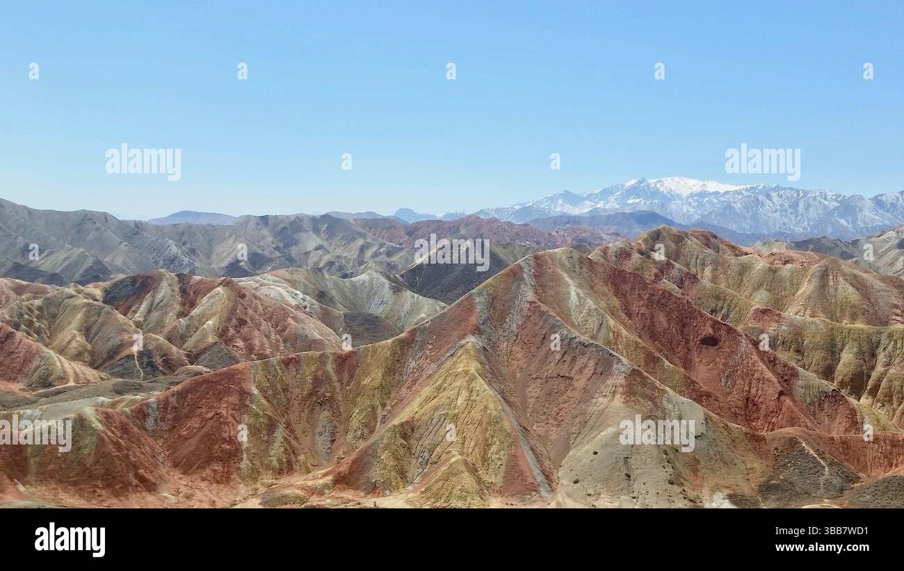 Zhangye Danxia Landform – Colorful Rainbow Mountains of Zhangye Stock ...