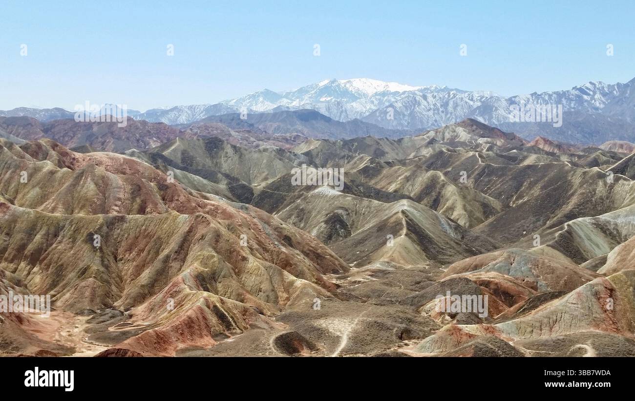 Zhangye Danxia Landform – Colorful Rainbow Mountains of Zhangye Stock ...