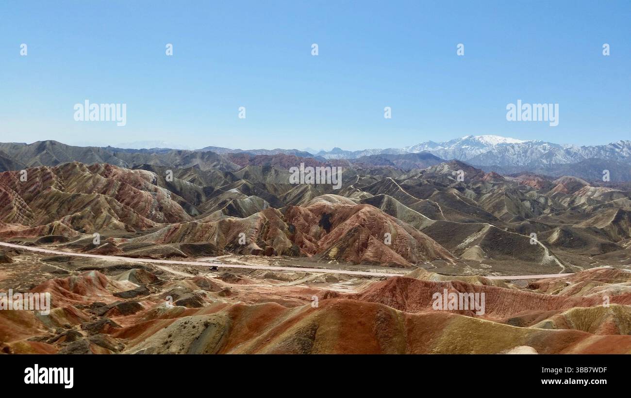 Zhangye Danxia Landform – Colorful Rainbow Mountains of Zhangye Stock ...