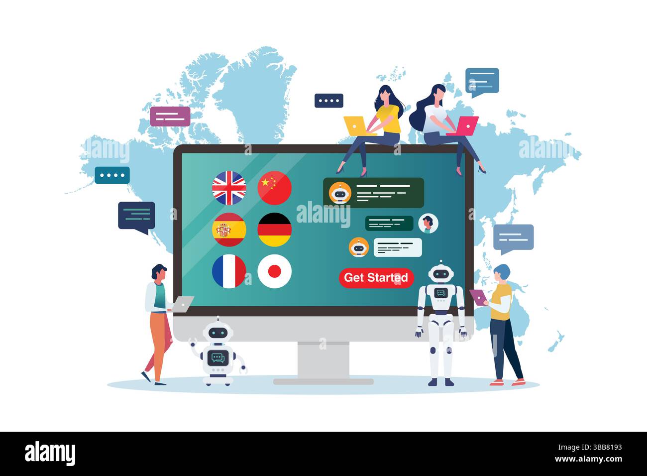 Learning of different foreign languages online. Multi language learning ...