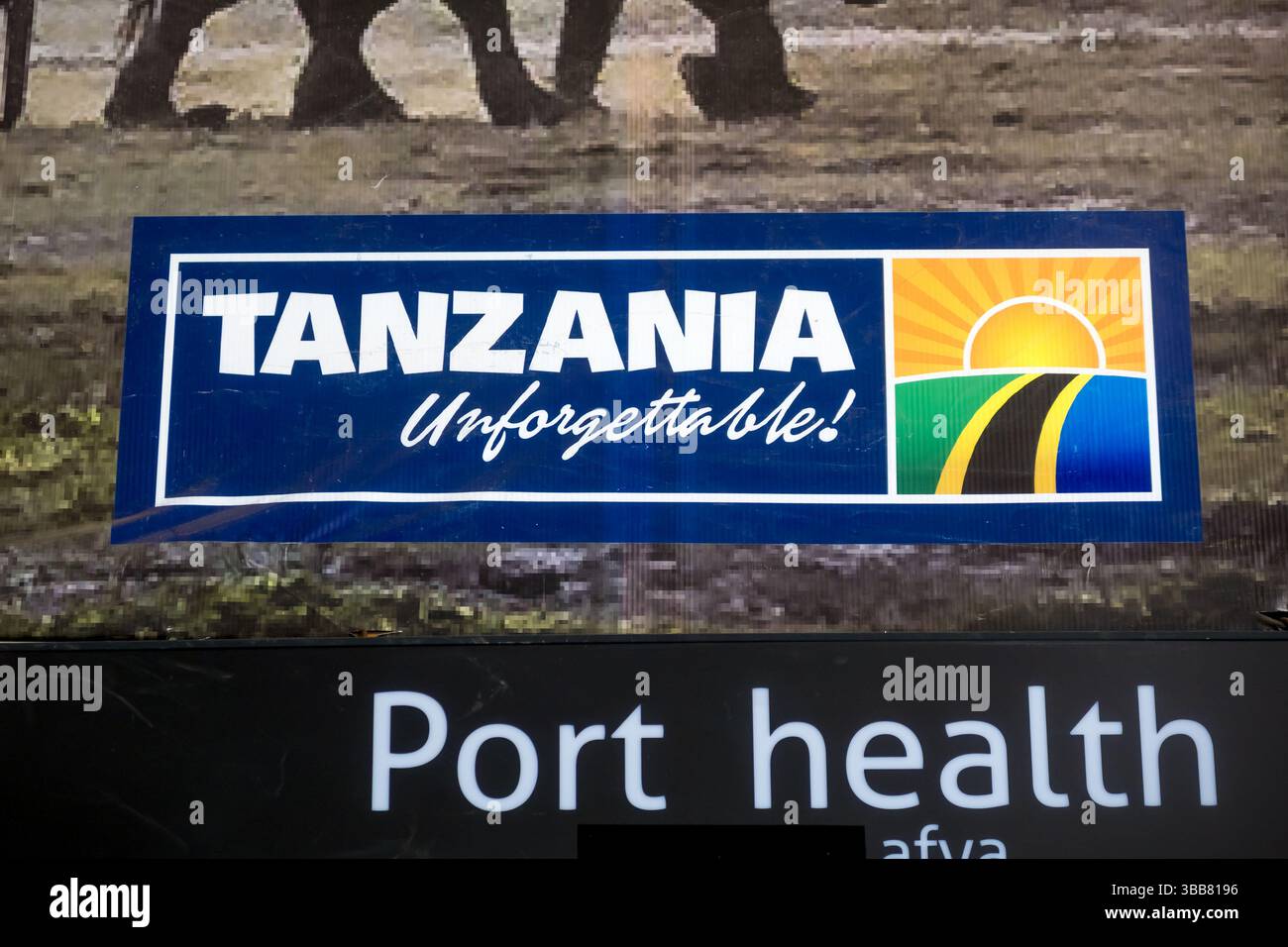 Arusha, Tanzania - Mar 22, 2025: Tanzania unforgettable sign board at ...