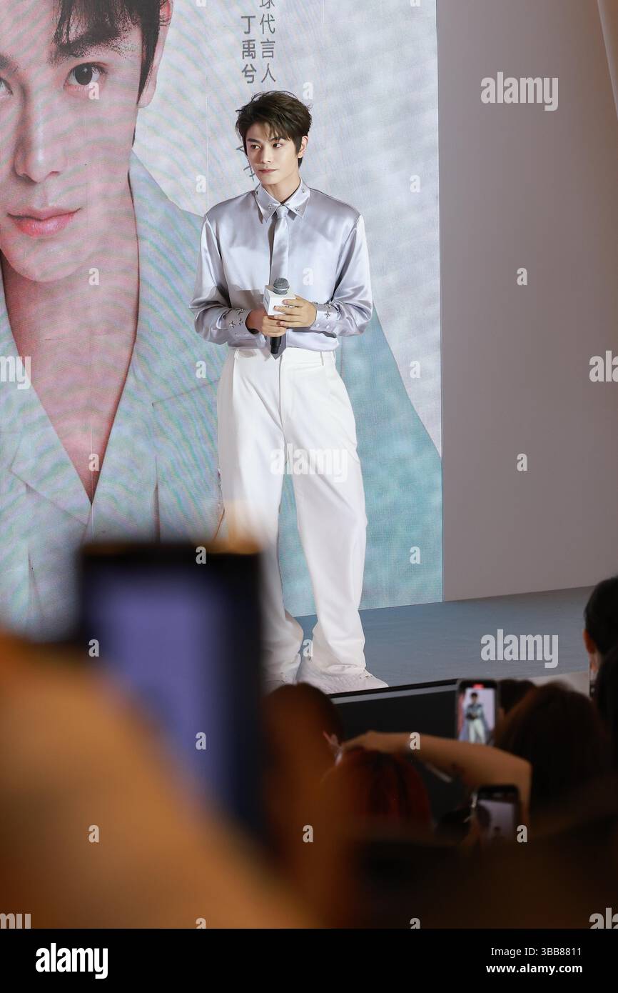 Chinese actor Ding Yuxi attends an activity in Shanghai, China, 14 May ...