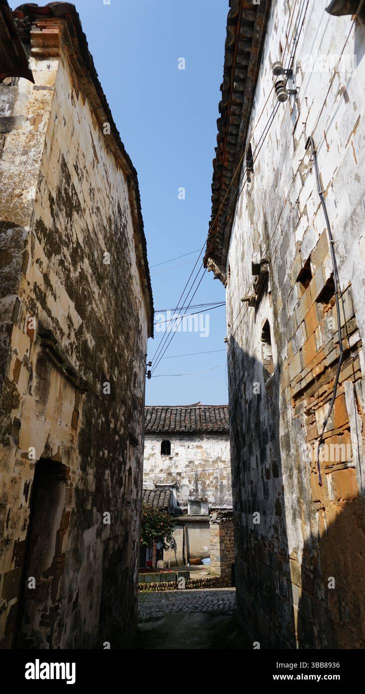 Everyday Life in a Water Town of Jiangnan, Zhejiang, China Stock Photo ...