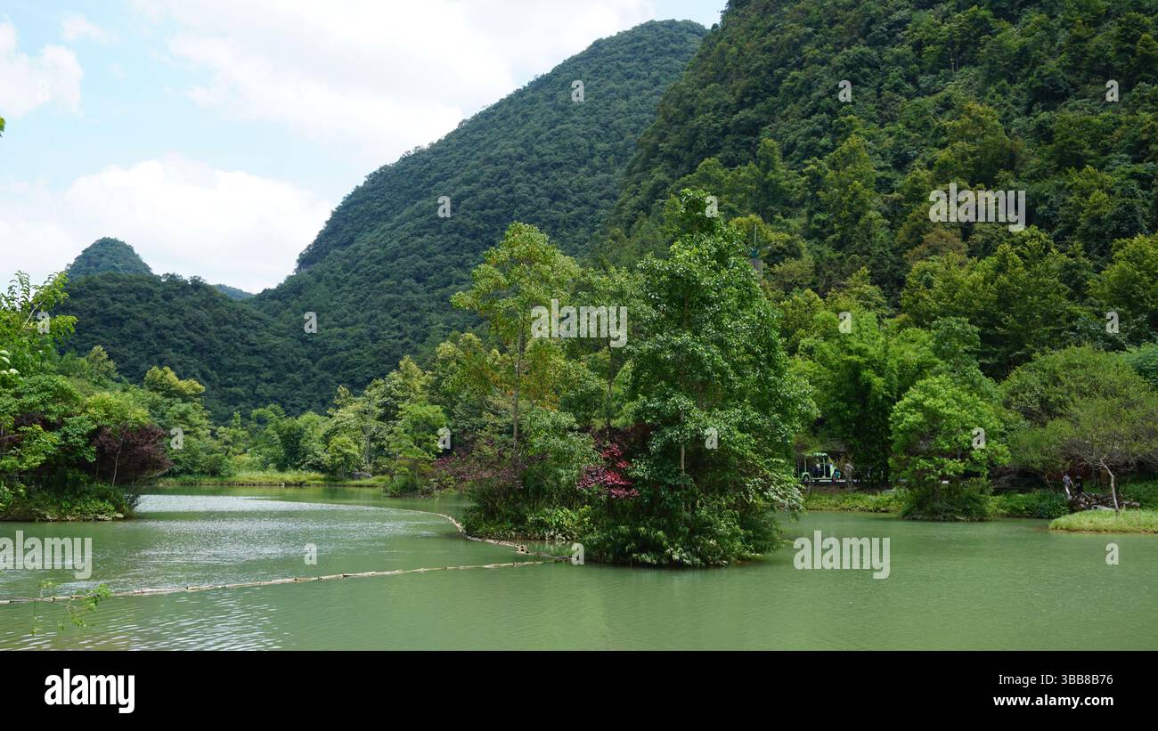 Xiaoqikong Scenic Area: A Hidden Karst Paradise in Libo, Guizhou Stock ...
