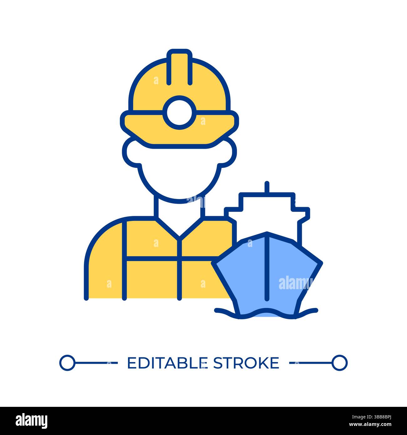 Maritime crew management line color icon Stock Vector Image & Art - Alamy