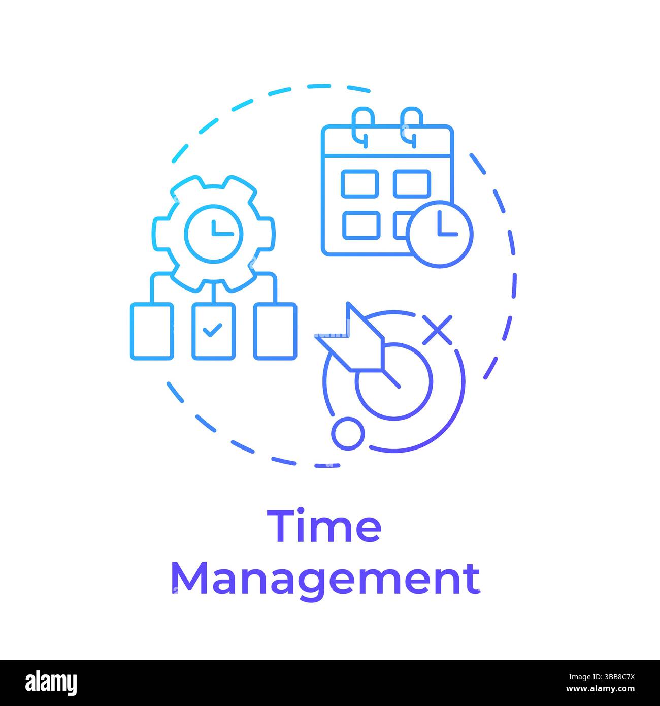 Time management deadlines isolated Cut Out Stock Images & Pictures - Alamy