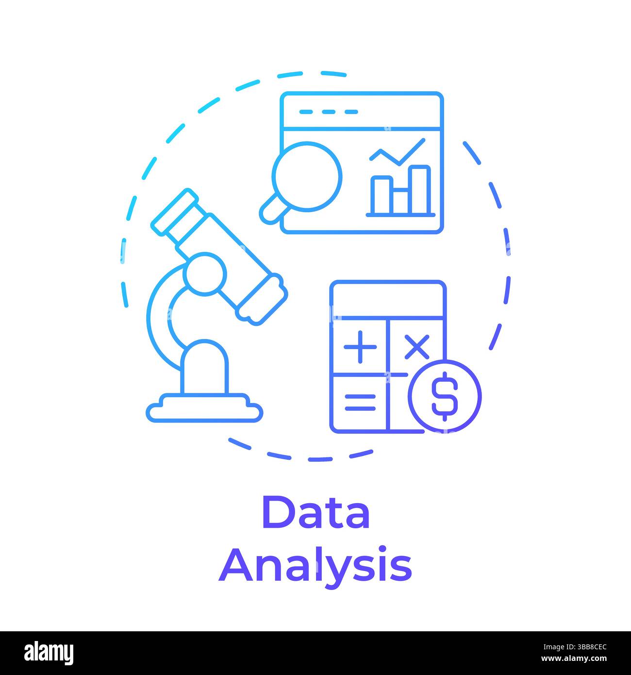 Analysis statistical data modern Cut Out Stock Images & Pictures - Alamy