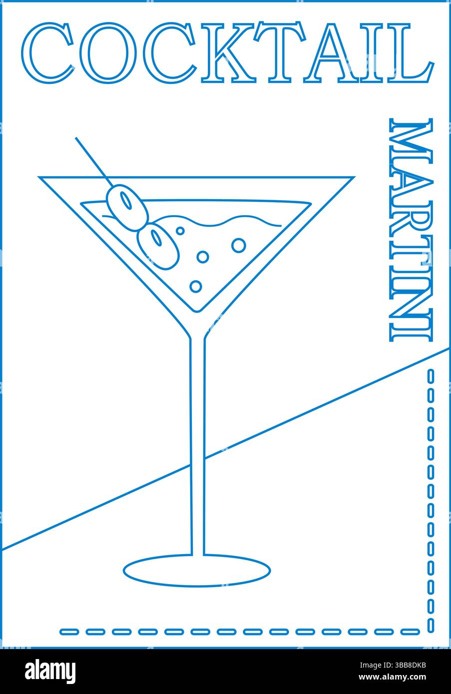 Martini cocktail with olives. Summer party, cocktail party, night club ...