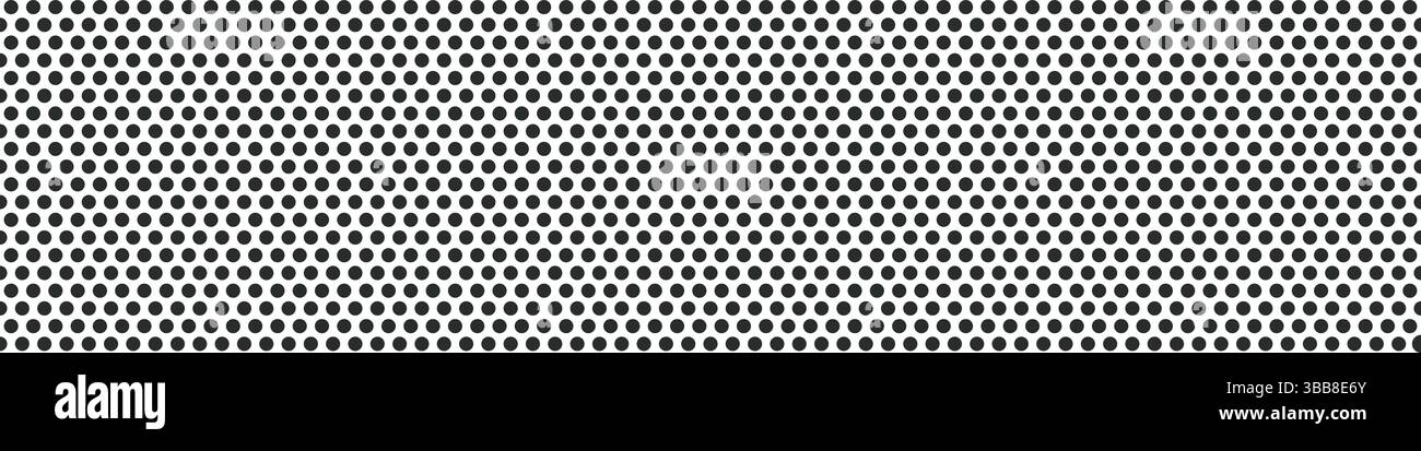 Metal micro mesh seamless pattern. Iron plate with round holes ...