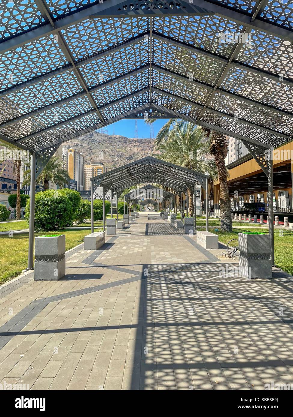 Peaceful green park in Makkah with scenic views and nature.this photo ...