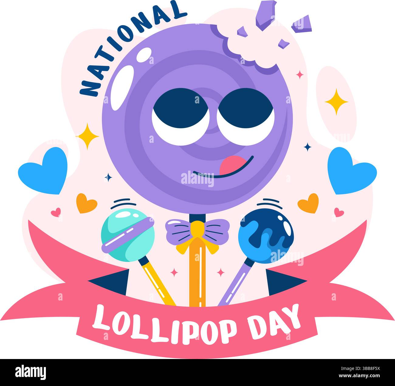 National Lollipop Day Vector Illustration on 20 July Celebrating Hard ...