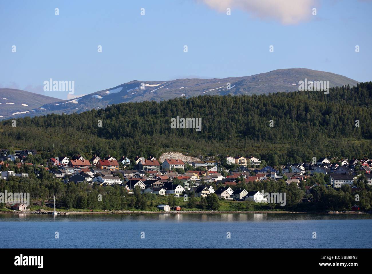 Coastal landscape of the Norwegian island of Tromsoya Stock Photo - Alamy