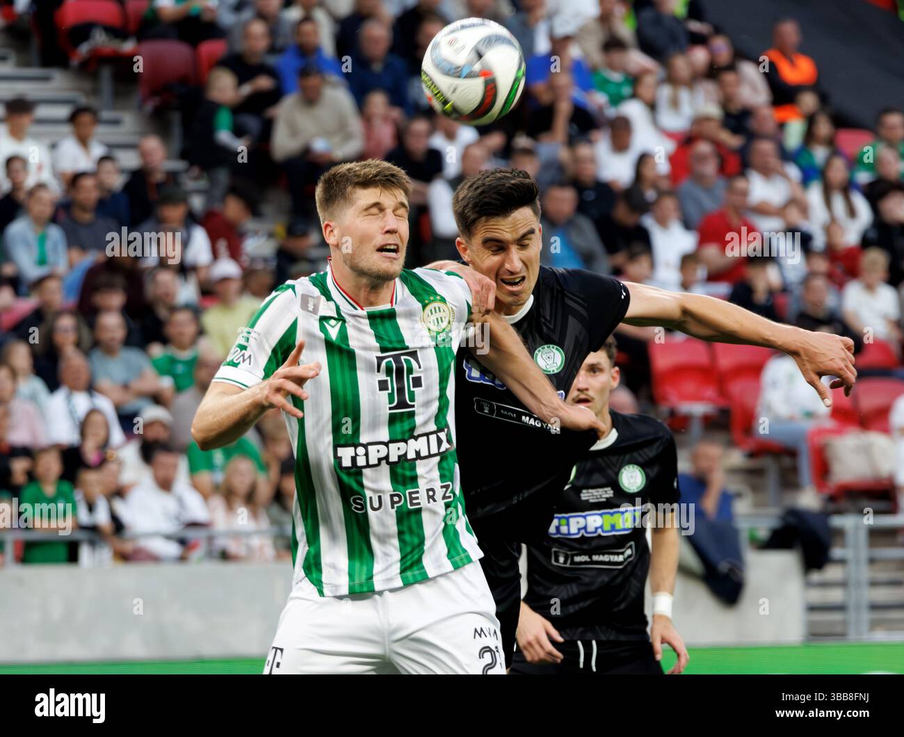 Budapest, Hungary. 14th May, 2025. Gabor Szalai of Ferencvarosi TC ...