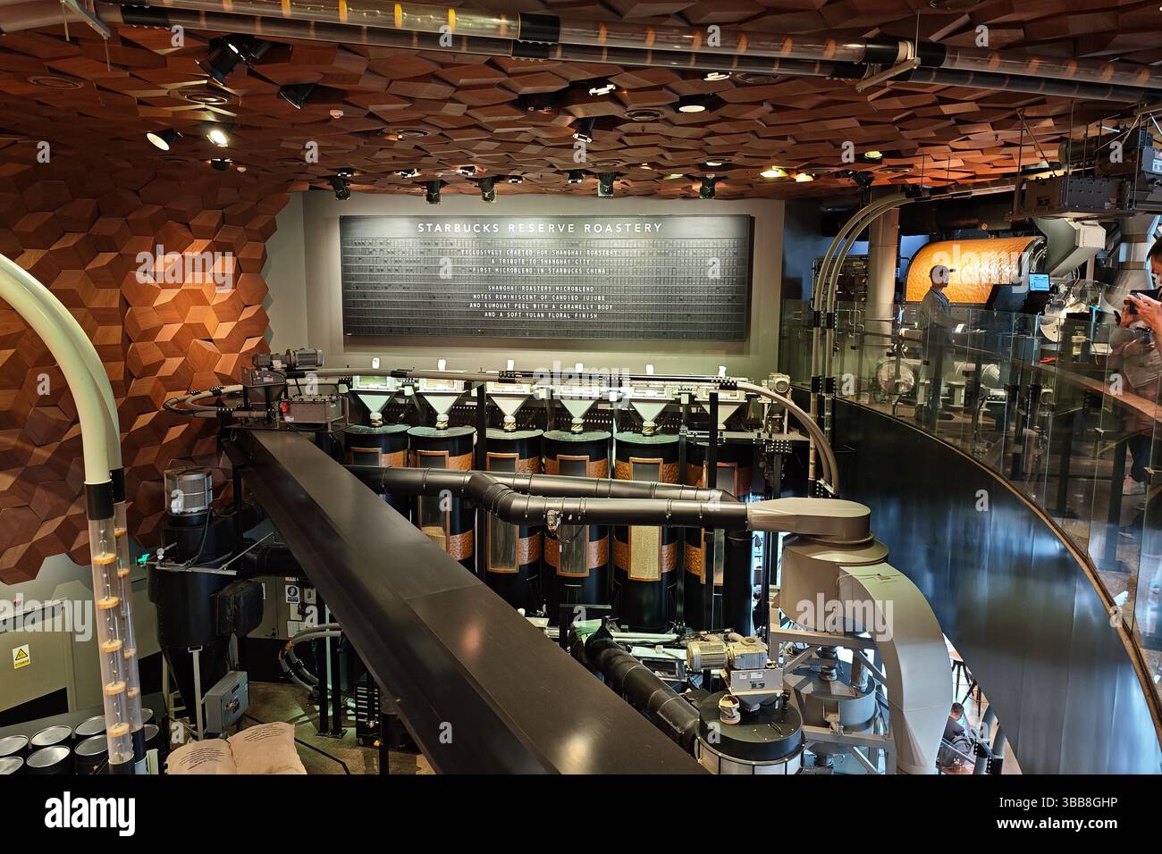 Customers are consuming in the Starbucks Reserve Roastery in Shanghai ...