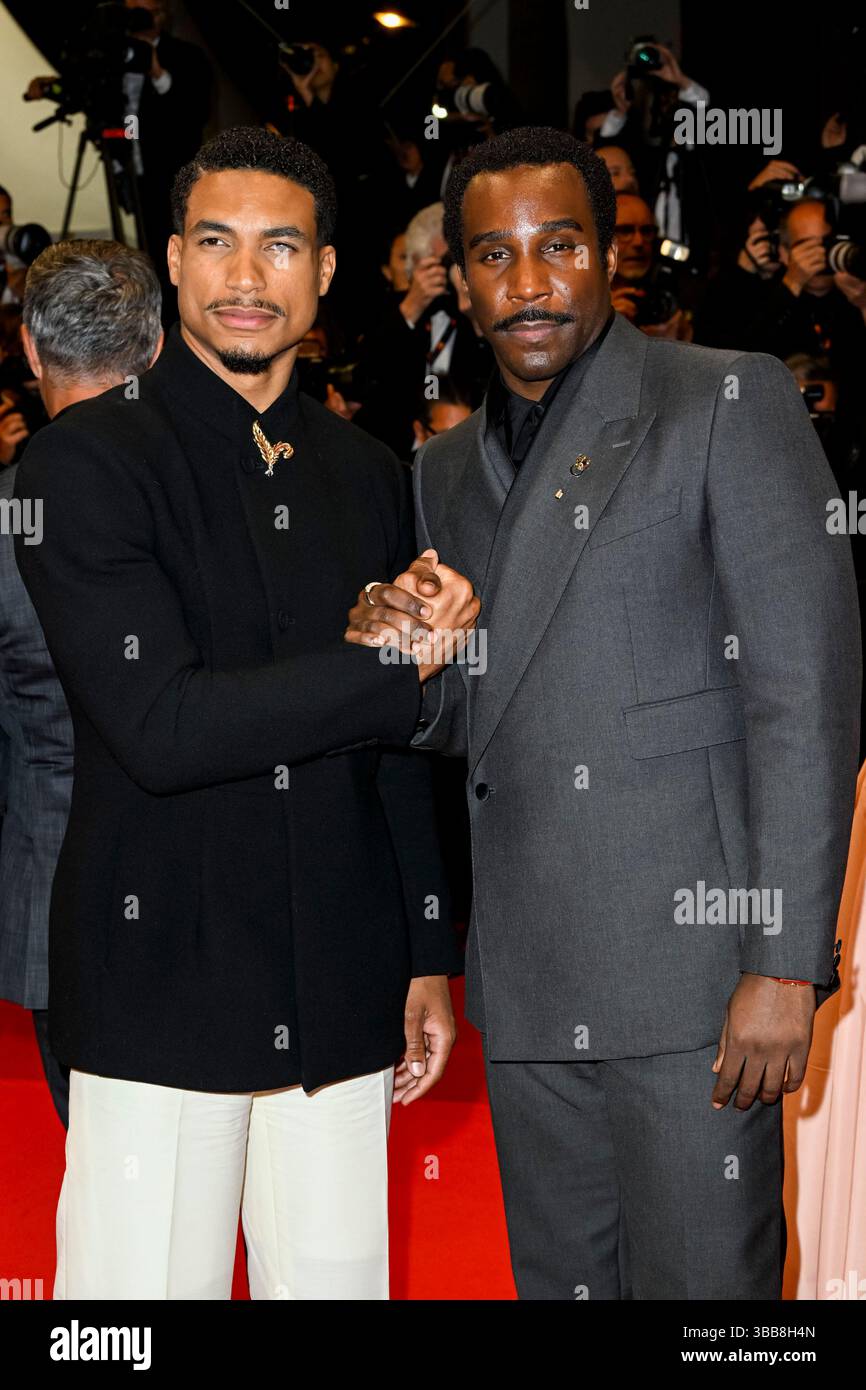 Italy. 14th May, 2025. Greg Tarzan Davis, Tramell Tillman 78th Cannes ...