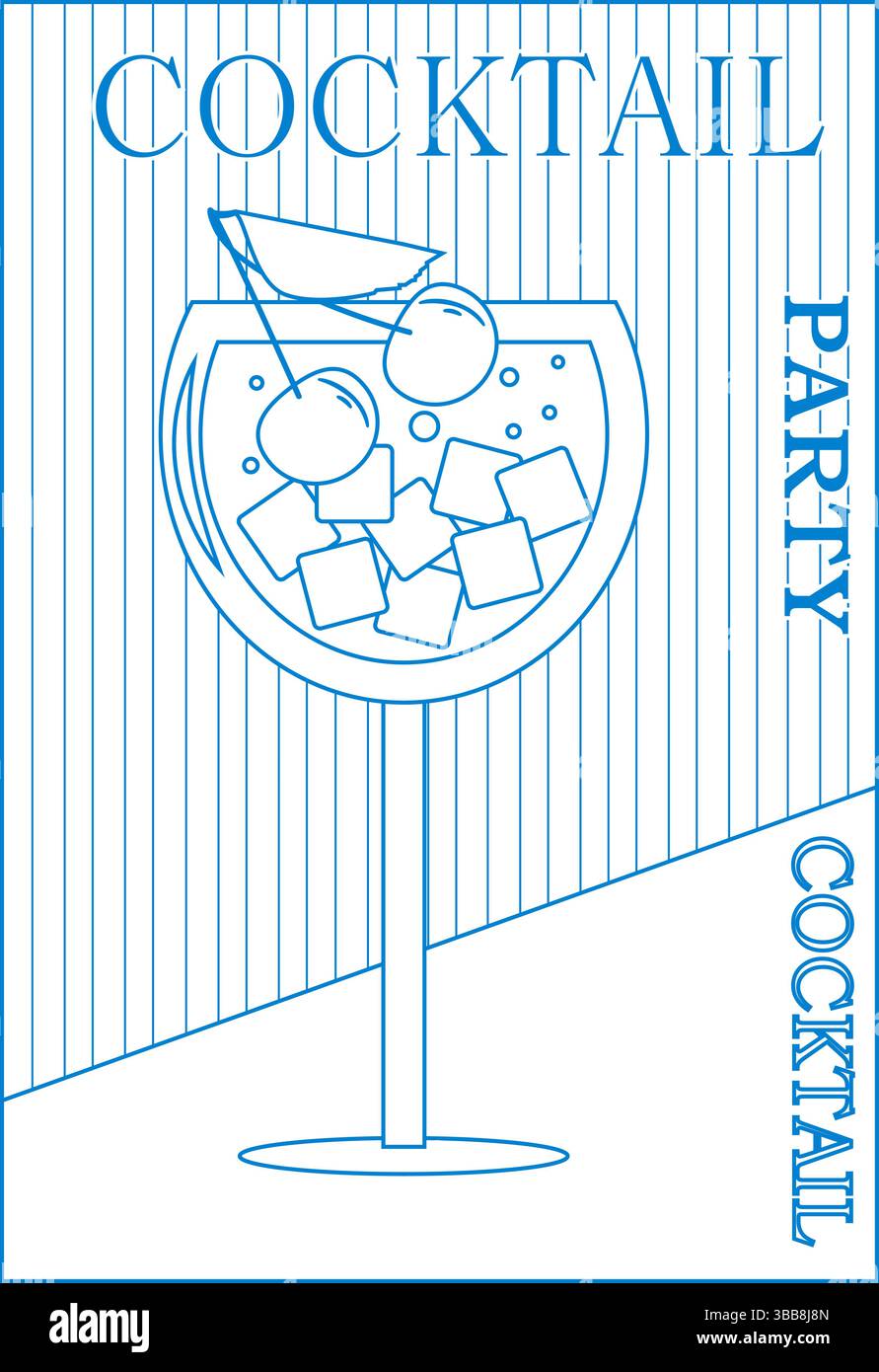 Cocktail with fruits in glasses. Summer party, cocktail party, night ...