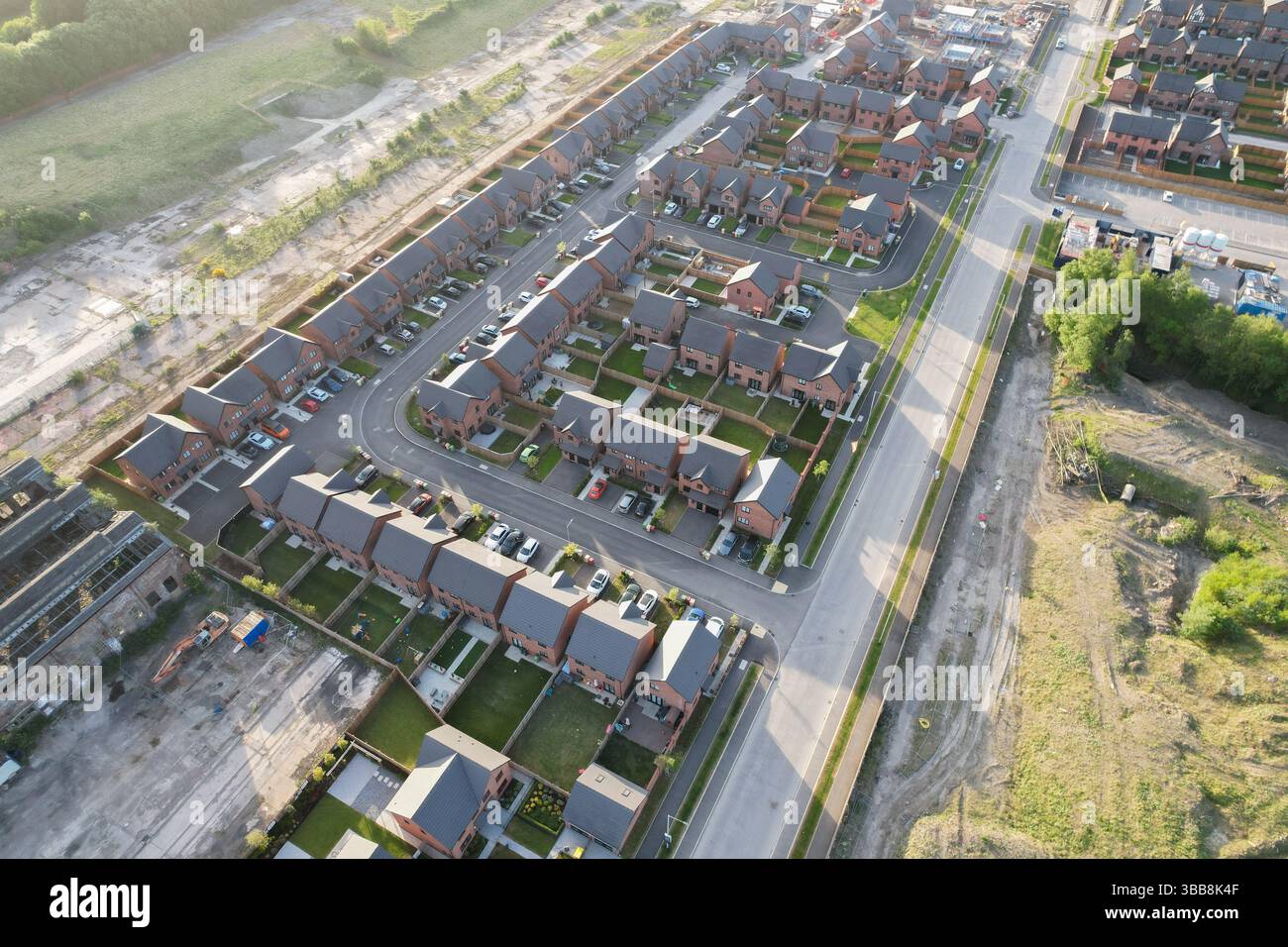 New Build Homes in England 2025 – Aerial View of UK Housing Development ...