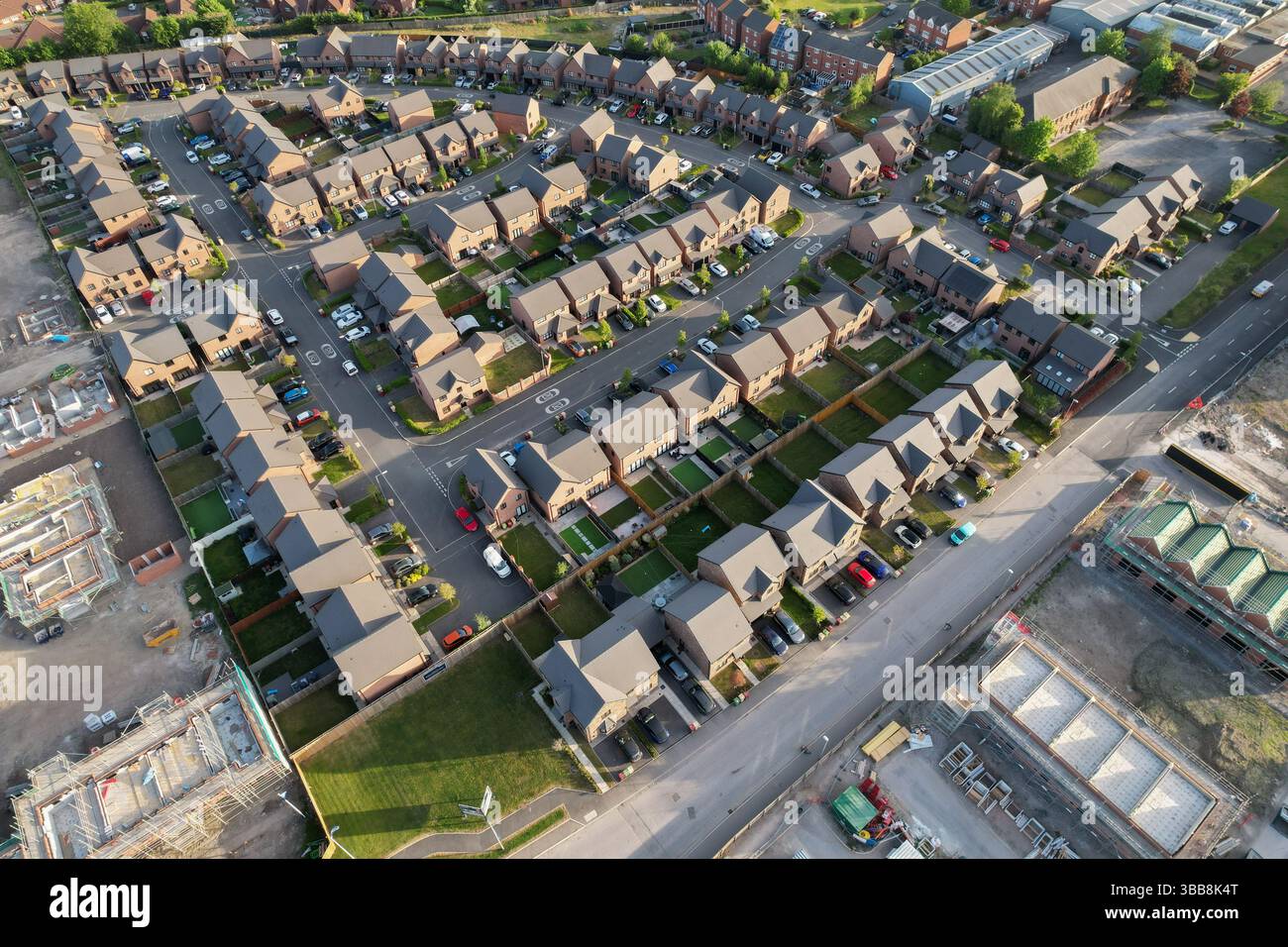 New Build Homes in England 2025 – Aerial View of UK Housing Development ...
