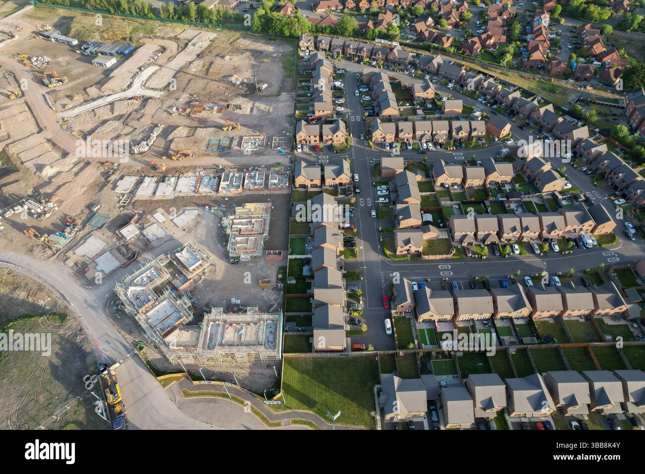 New Build Homes in England 2025 – Aerial View of UK Housing Development ...