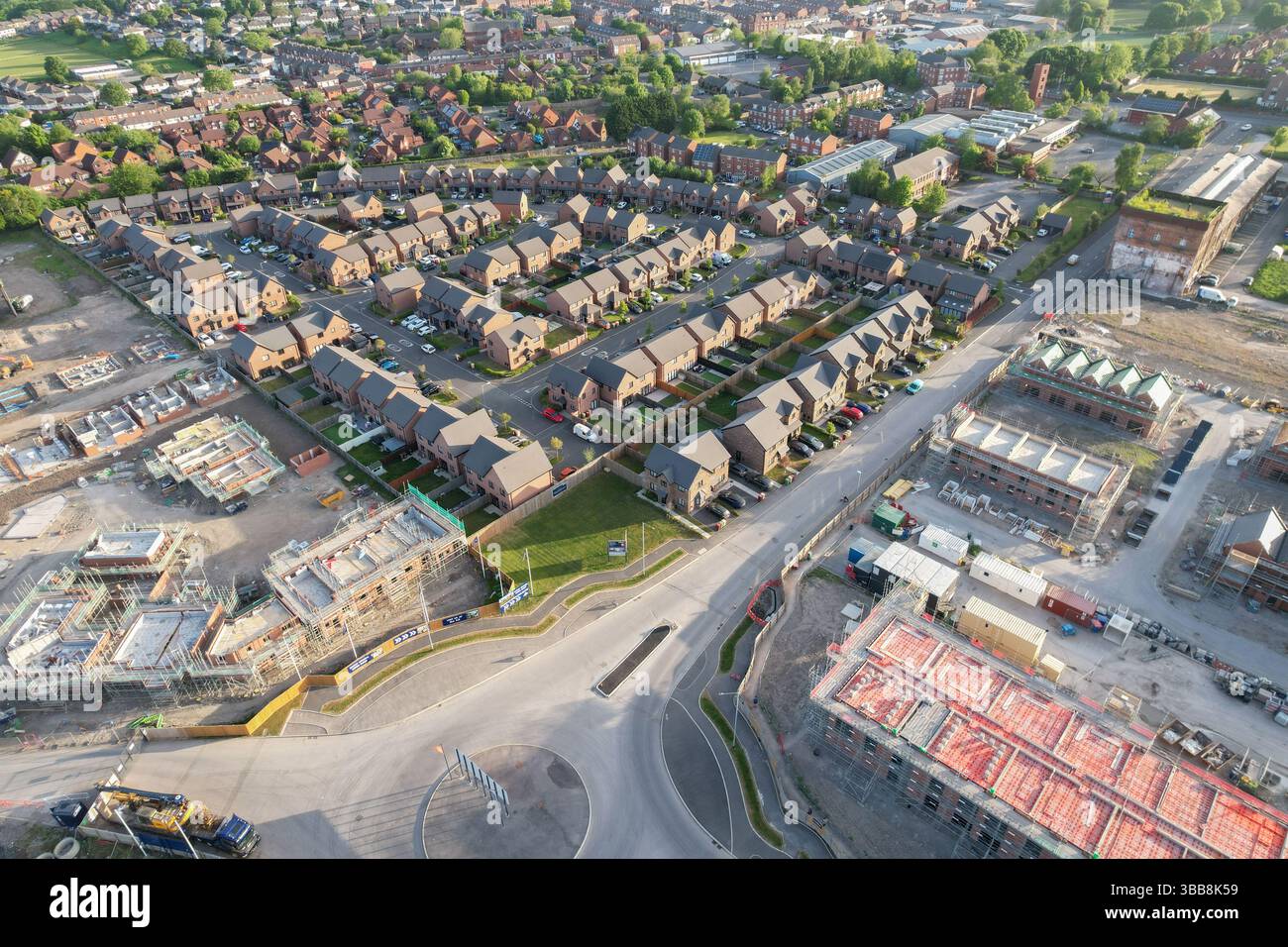 New Build Homes in England 2025 – Aerial View of UK Housing Development ...