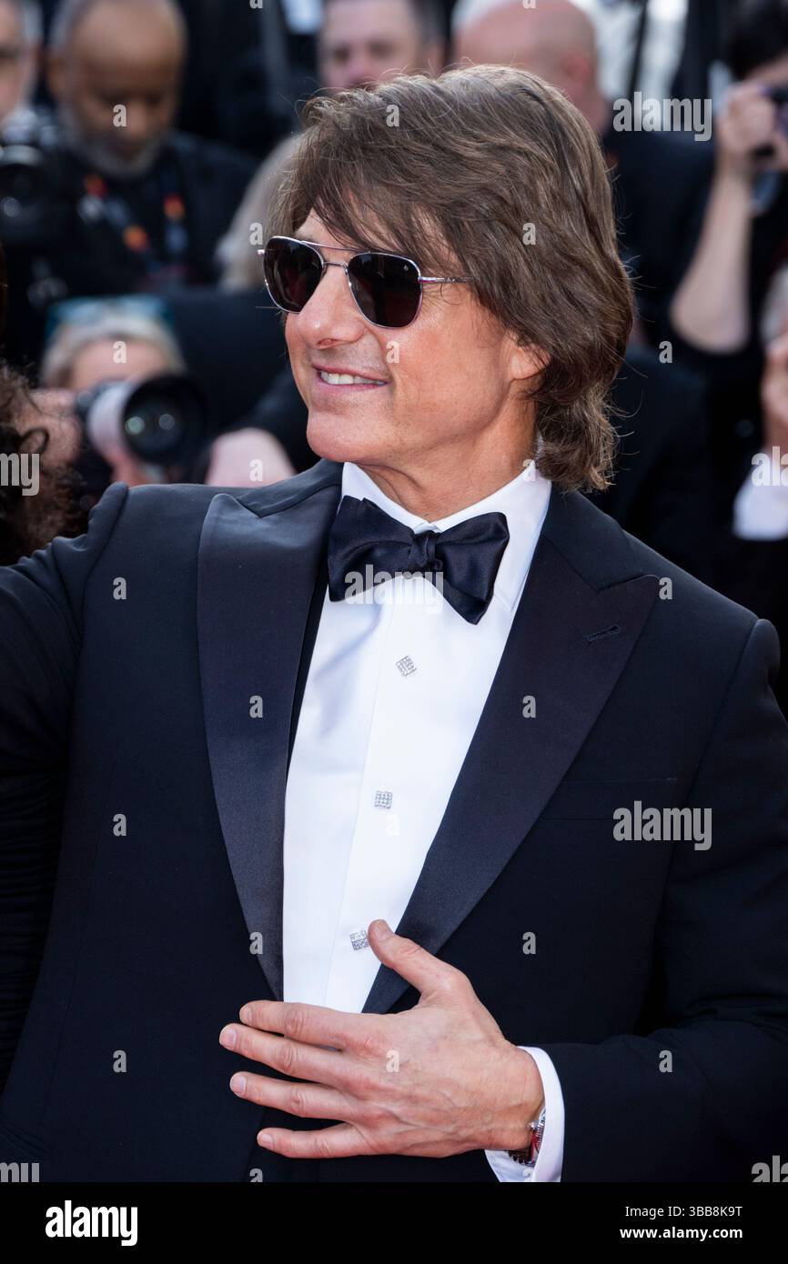 Tom Cruise 78th Cannes Film Festival Red Carpet Of The Film -Mission: Impossible The Last ...