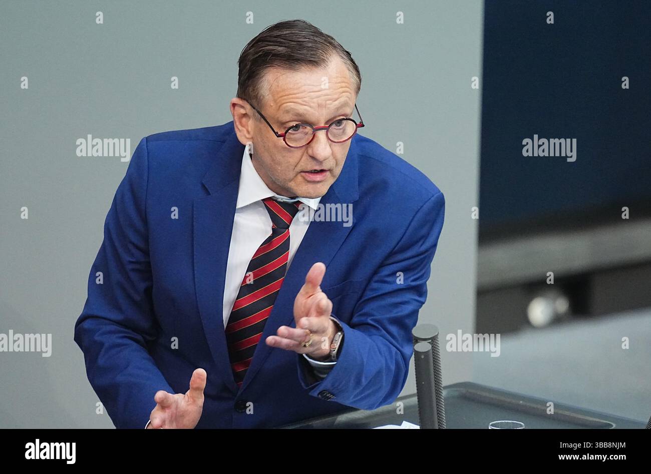 15 May 2025, Berlin: Kay Gottschalk (AfD) speaks to MPs in the plenary ...