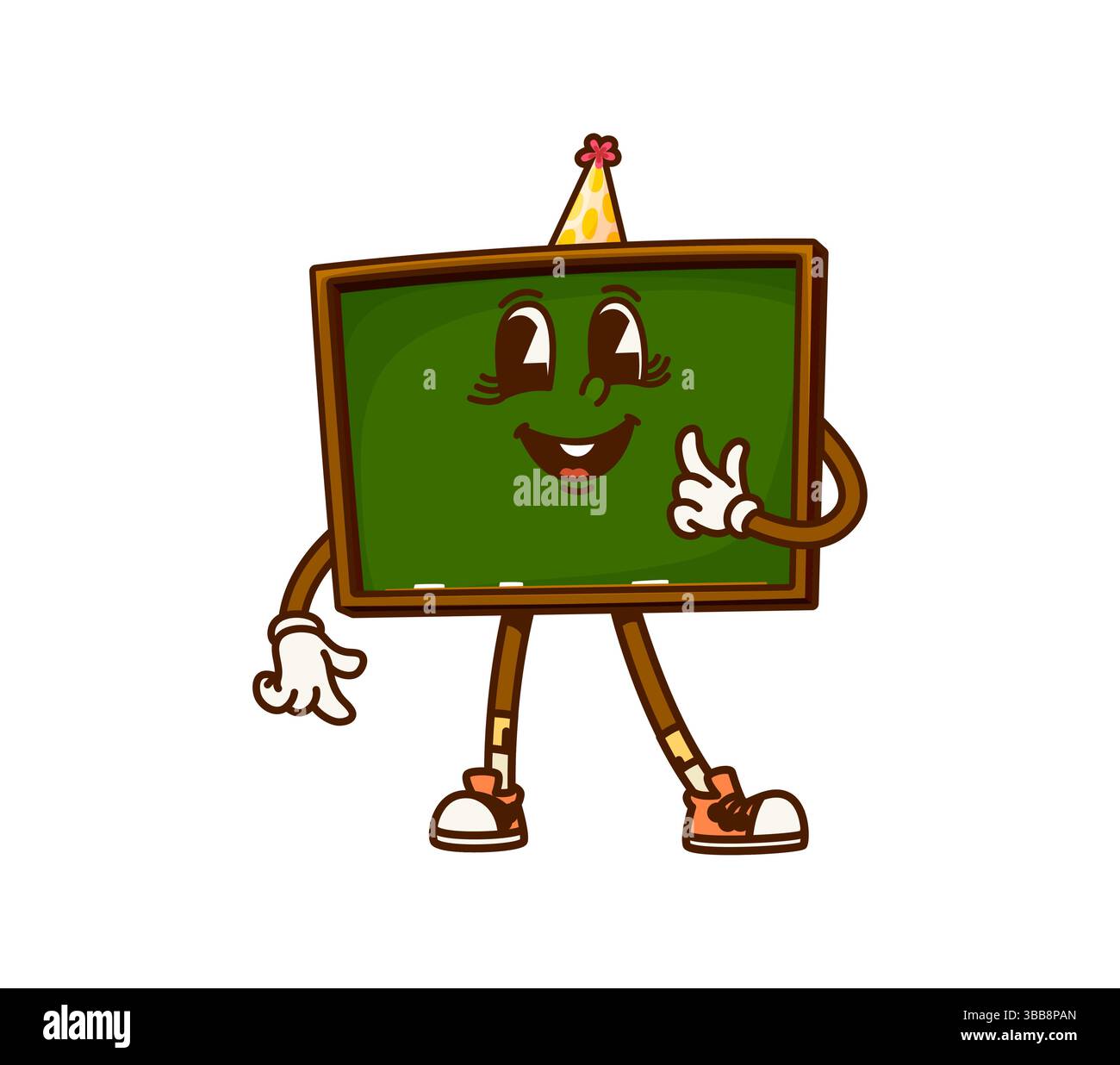 Board party hat character Stock Vector Images - Alamy