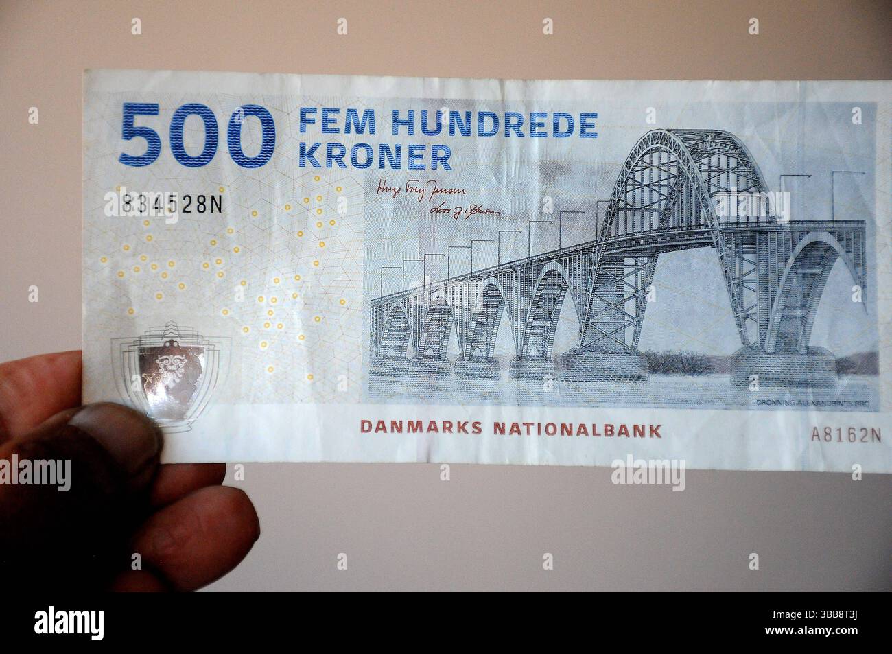 Copenhagen/ Denmark/15 may 2025/Danish kroner notes and coins danish ...