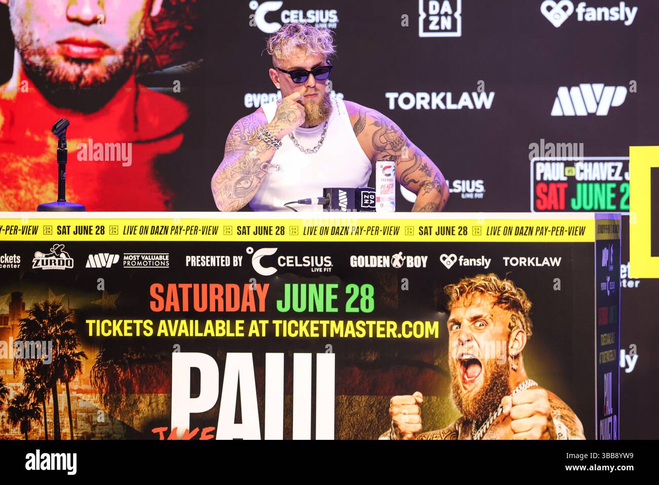 HOLLYWOOD, LOS ANGELES, CALIFORNIA, USA - MAY 14: American professional boxer, influencer and ...