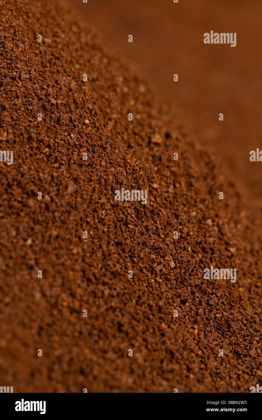 ground coffee for preparation of a drink, roasted ground coffee in ...