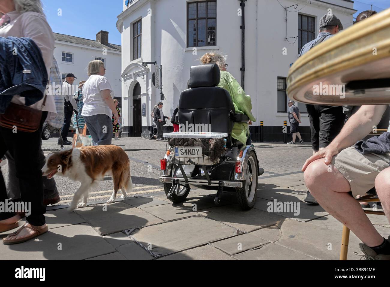 Personalised number plate on a mobility wheelchair. England, UK Stock ...