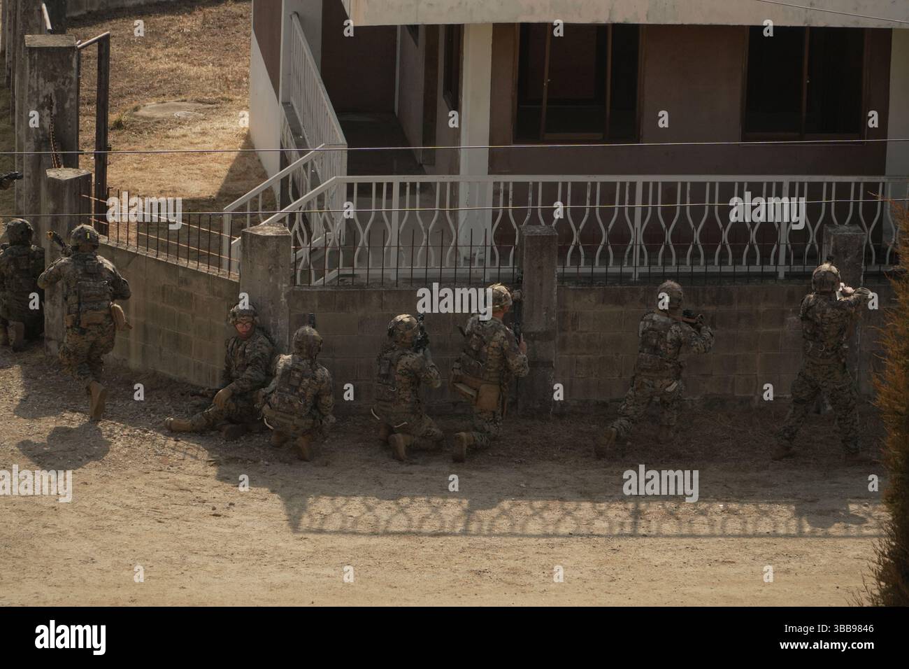 U.S. Marines with Company A, 9th Engineer Support Battalion, 3rd Marine ...