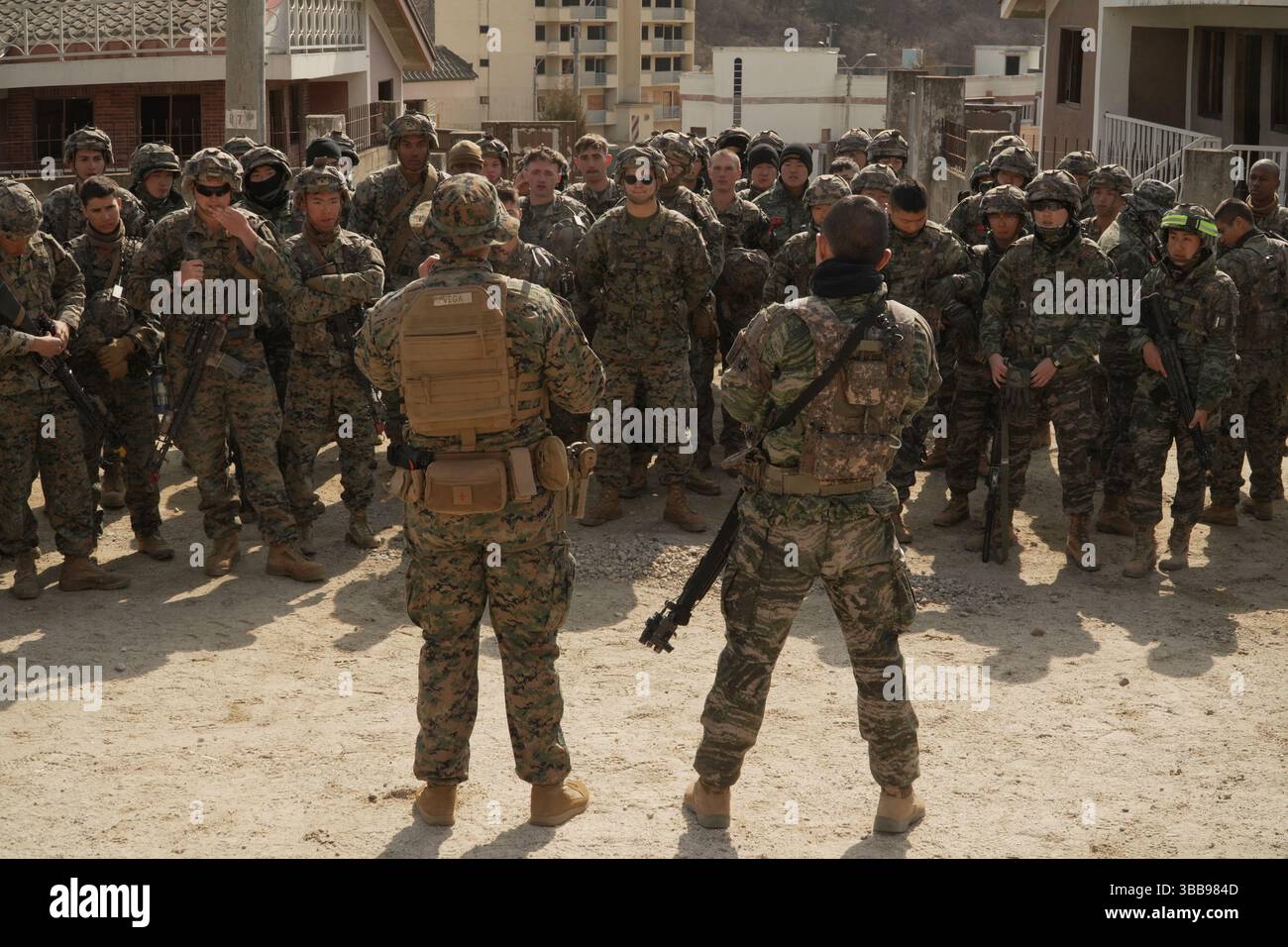 U.S. Marine Corps Sgt. Adam Vega, a combat engineer with Company A, 9th ...