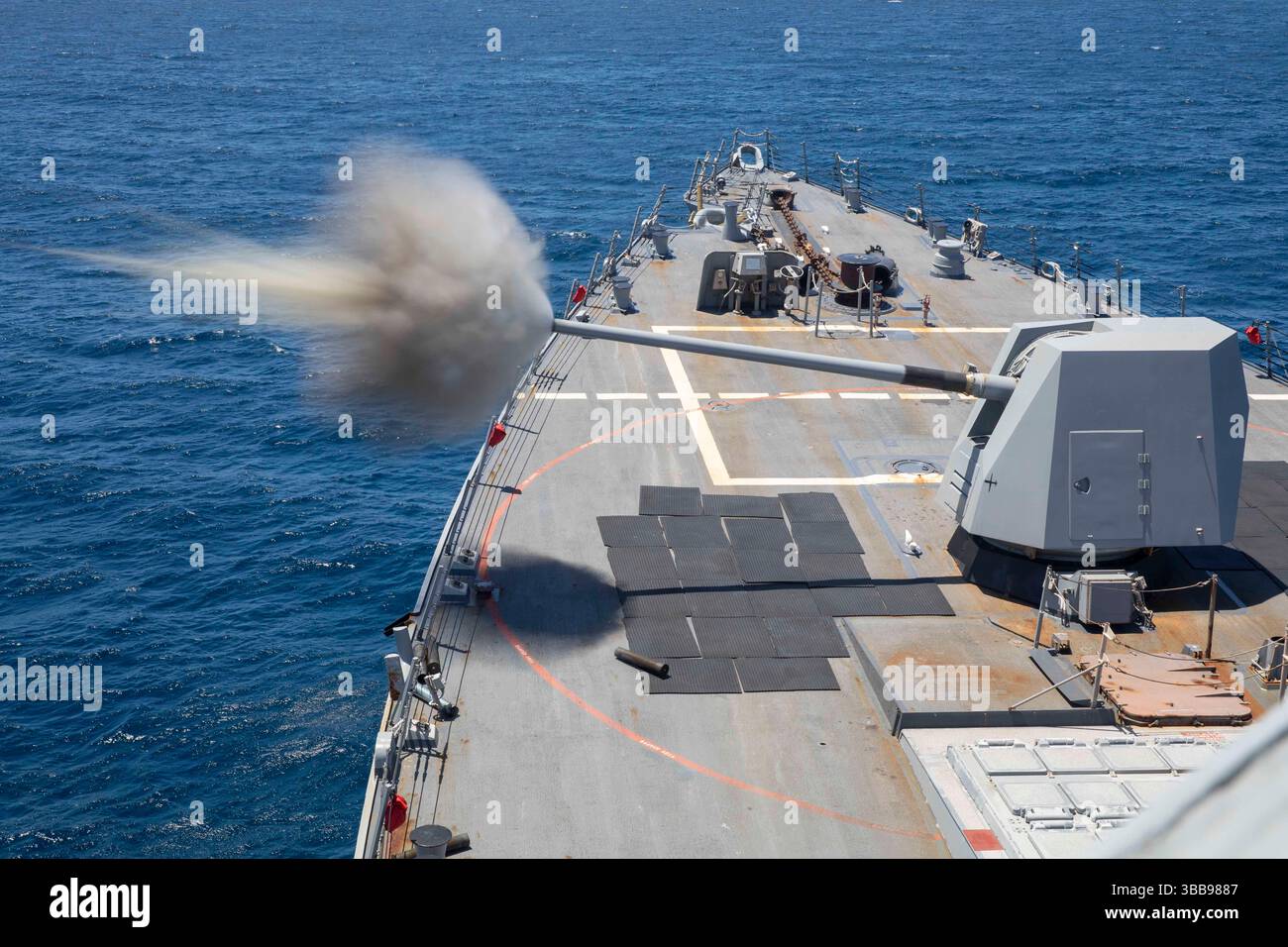 The Arleigh Burke-class guided-missile destroyer USS Stockdale (DDG 106 ...