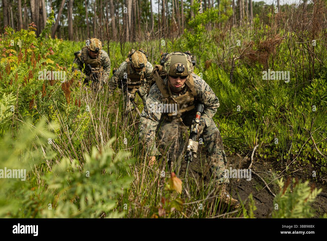 U.S. Marines with 2d Battalion, 6th Marine Regiment, 2d Marine Division ...