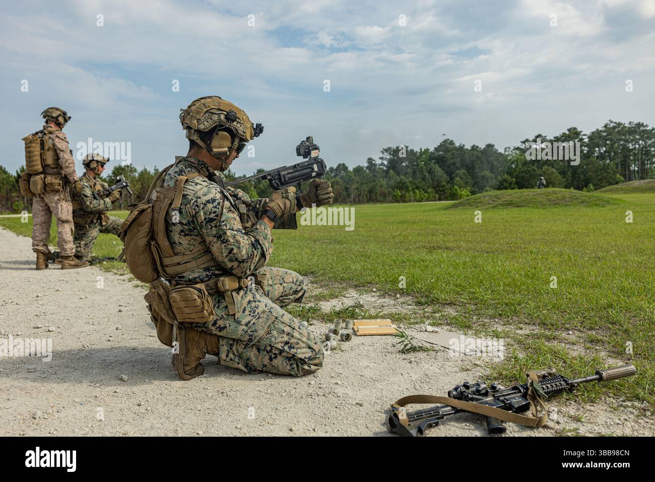 U.S. Marine Corps Cpl. Mario Velezpompa, an infantry rifleman with 2d ...