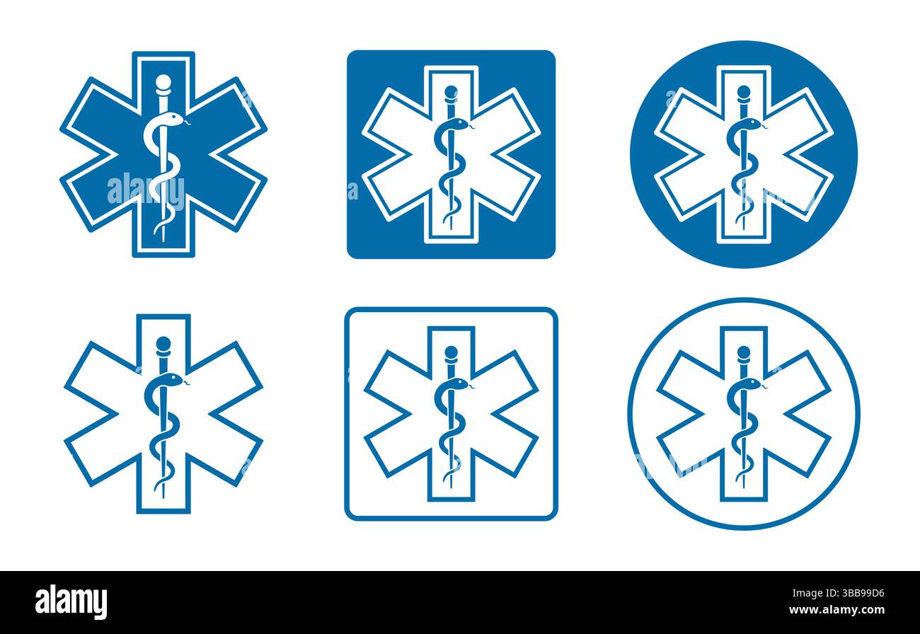 Symbol of the cross with the caduceus icon. Emt Paramedic, EMT Star of ...