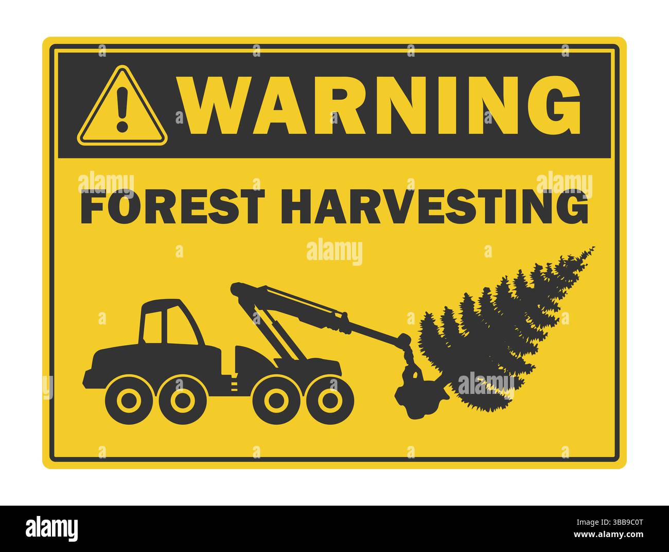 Rainforest logging harvester Stock Vector Images - Alamy
